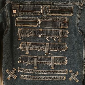 Vintage | Jackets & Coats | Upcycled Patched Distressed Tattered ...